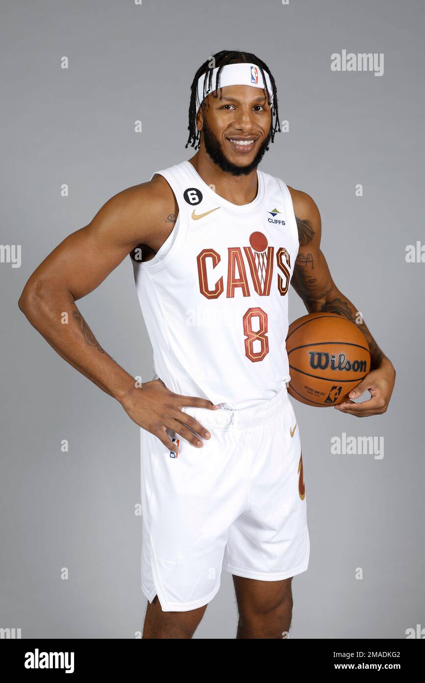 Cleveland Cavaliers forward Lamar Stevens poses for a portrait during ...