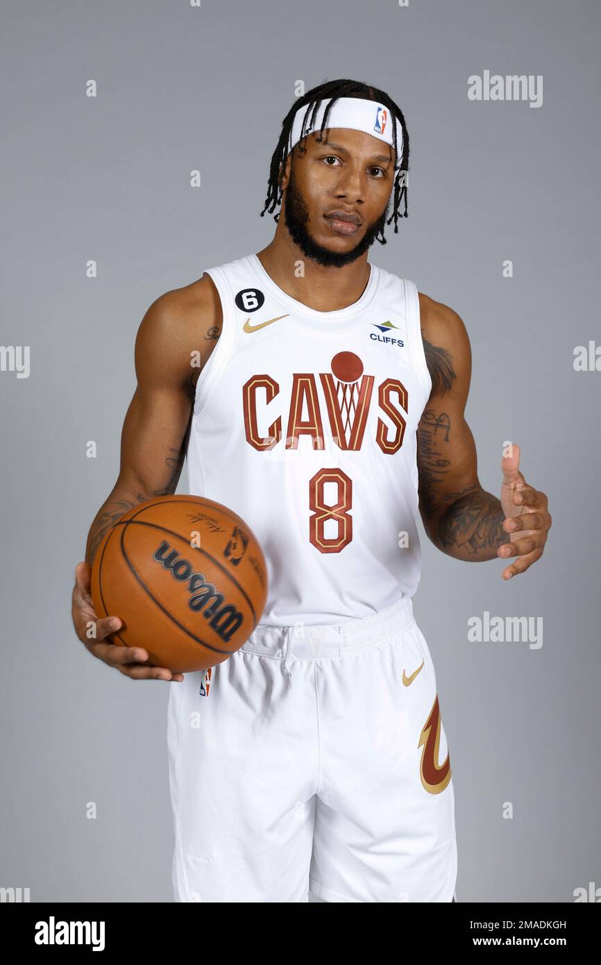 Cleveland Cavaliers forward Lamar Stevens poses for a portrait during ...