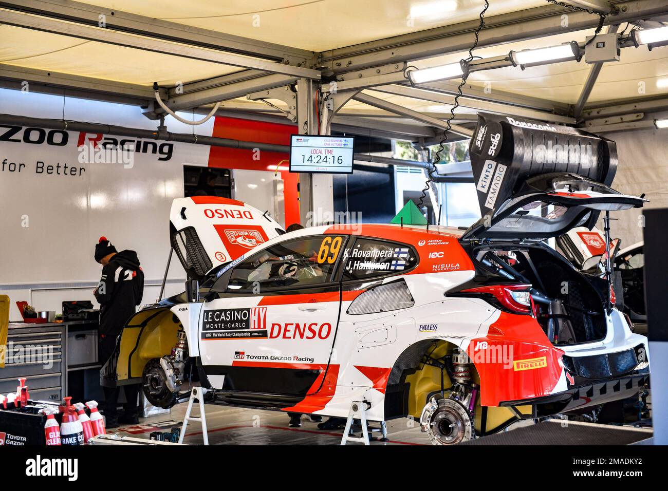 Toyota gr yaris rally1 hybrid service park hi-res stock photography and ...