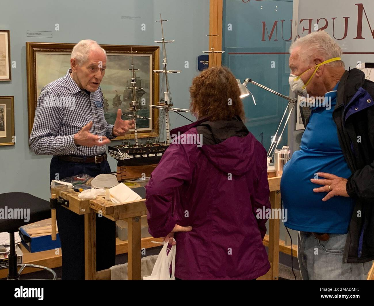 Lee Martin, a Volunteer Model Shipbuilder at the Hampton Roads Naval ...