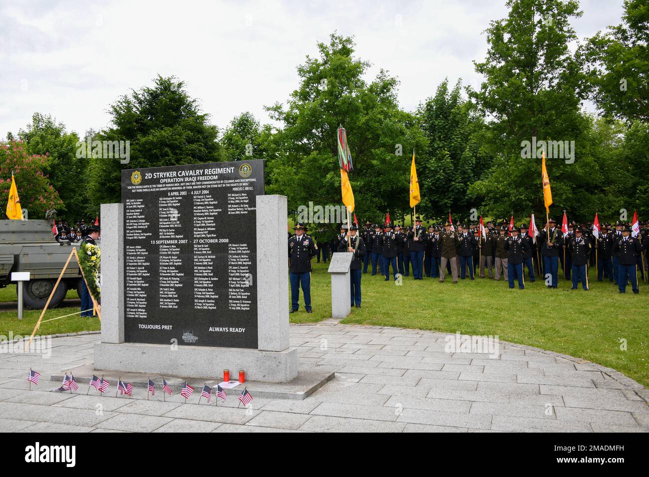 2nd Cavalry Regiment "Dragoons" honor the fallen during a Memorial Day ...
