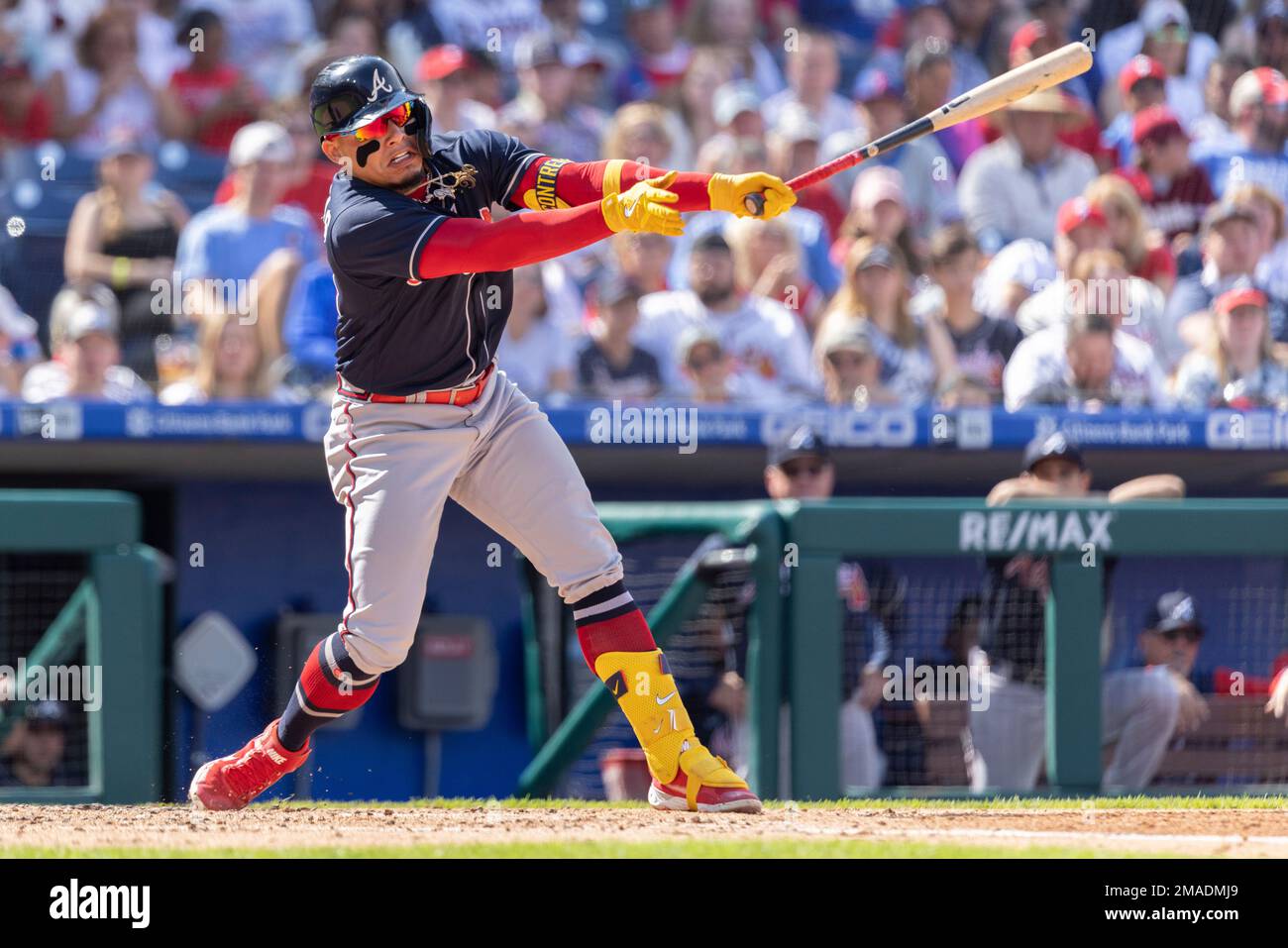 Atlanta Braves' William Contreras (24) in action during a baseball game ...