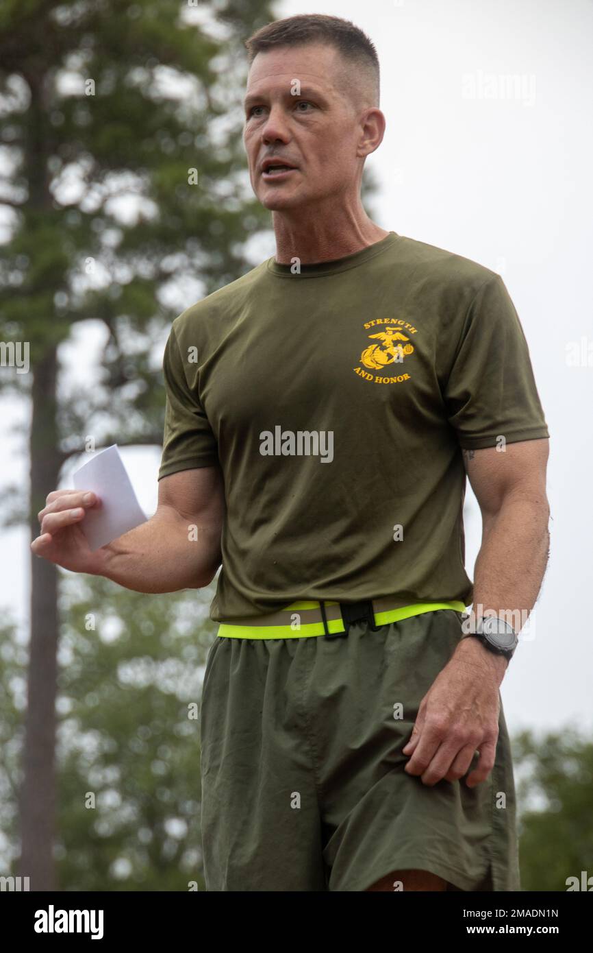 U.S. Marine Corps Col. David Mills, commanding officer of Combat ...