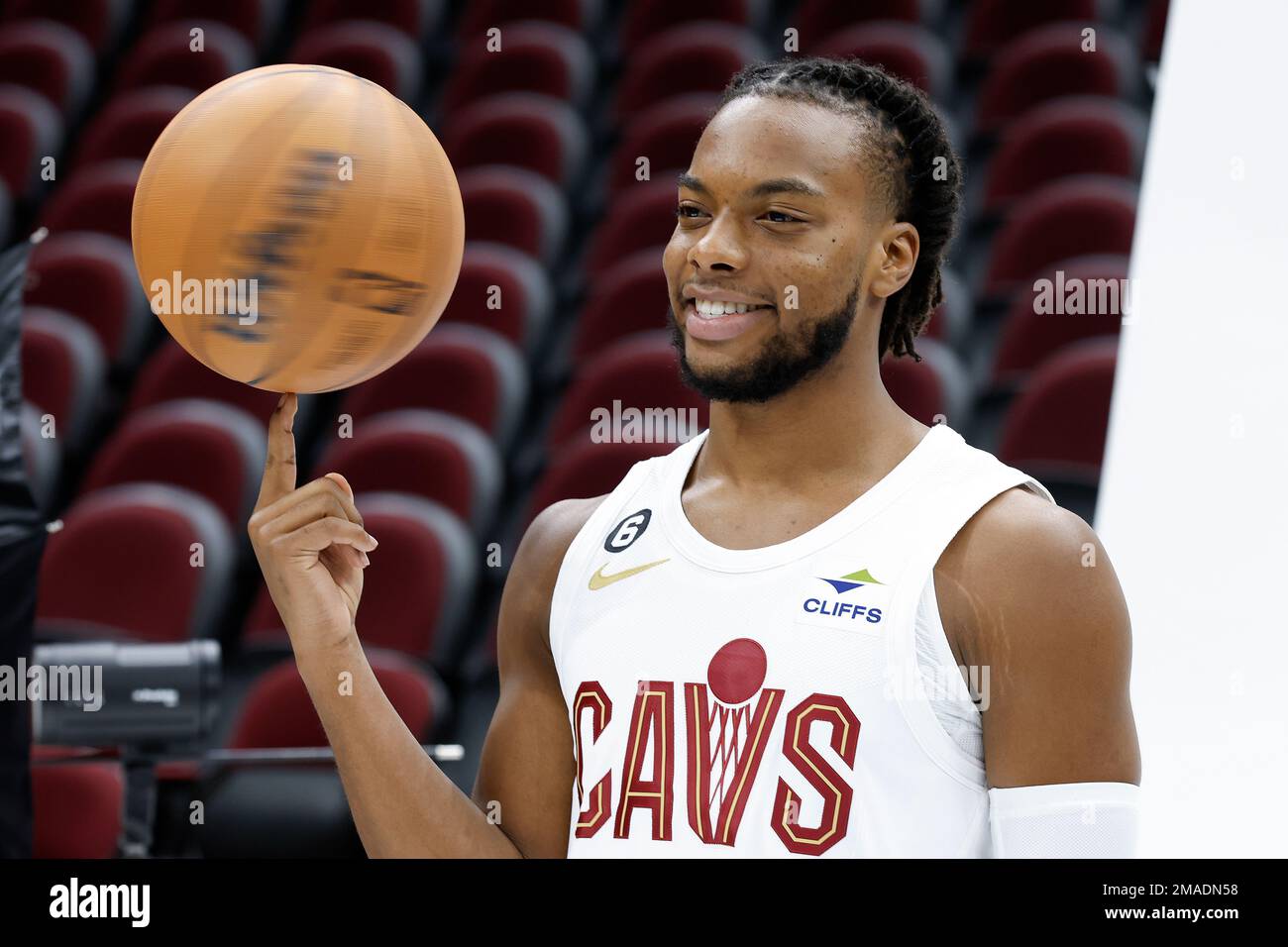 Cleveland Cavaliers guard Darius Garland poses for a portrait during ...