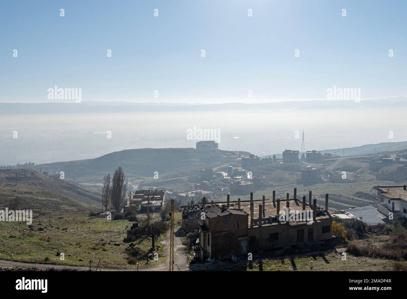 Panoramic view of summit in Mount Lebanon, Lebanon Stock Photo - Alamy