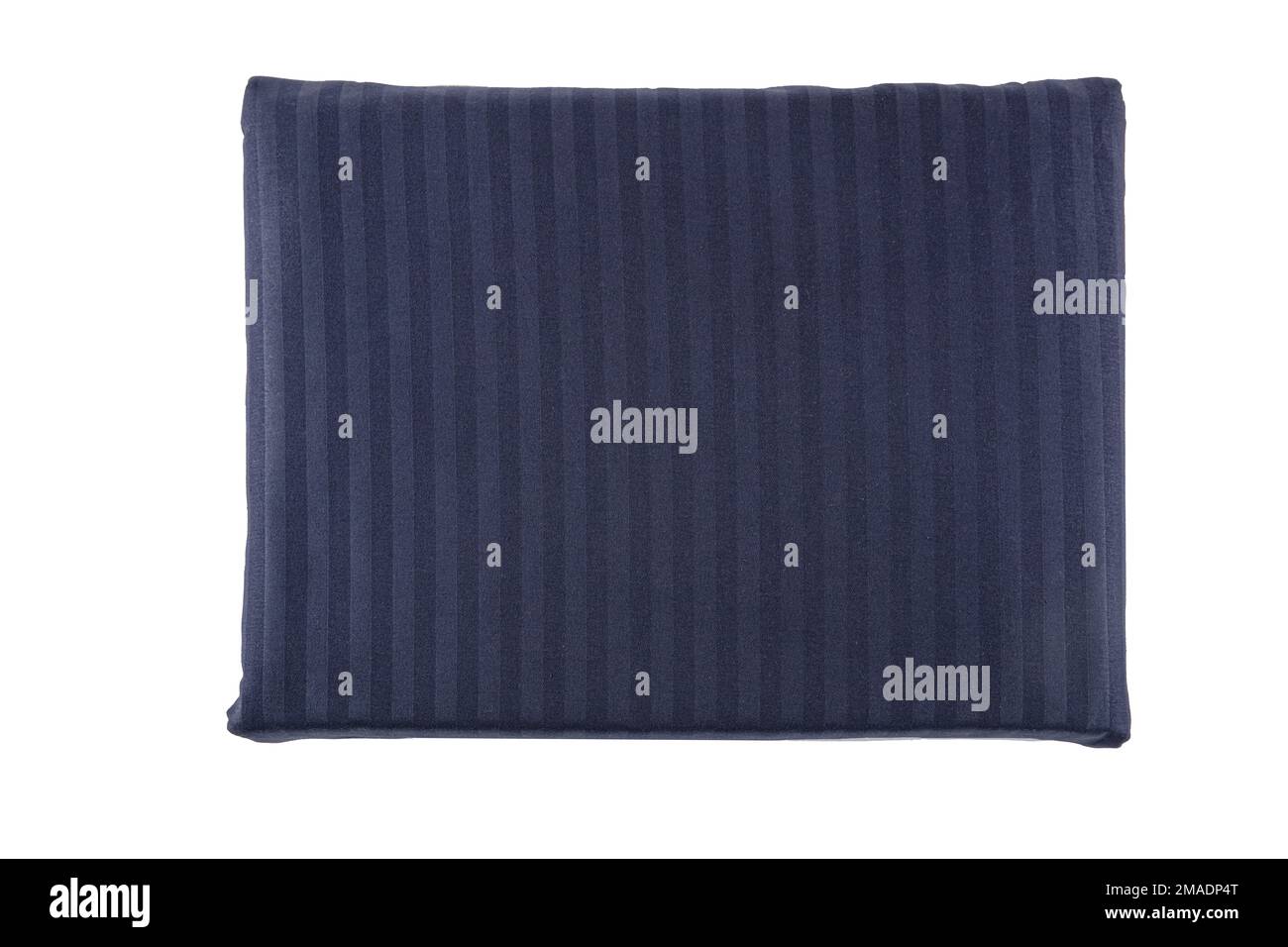 Linens set. Bedding set isolated on white. Set with stacks of clean bed ...