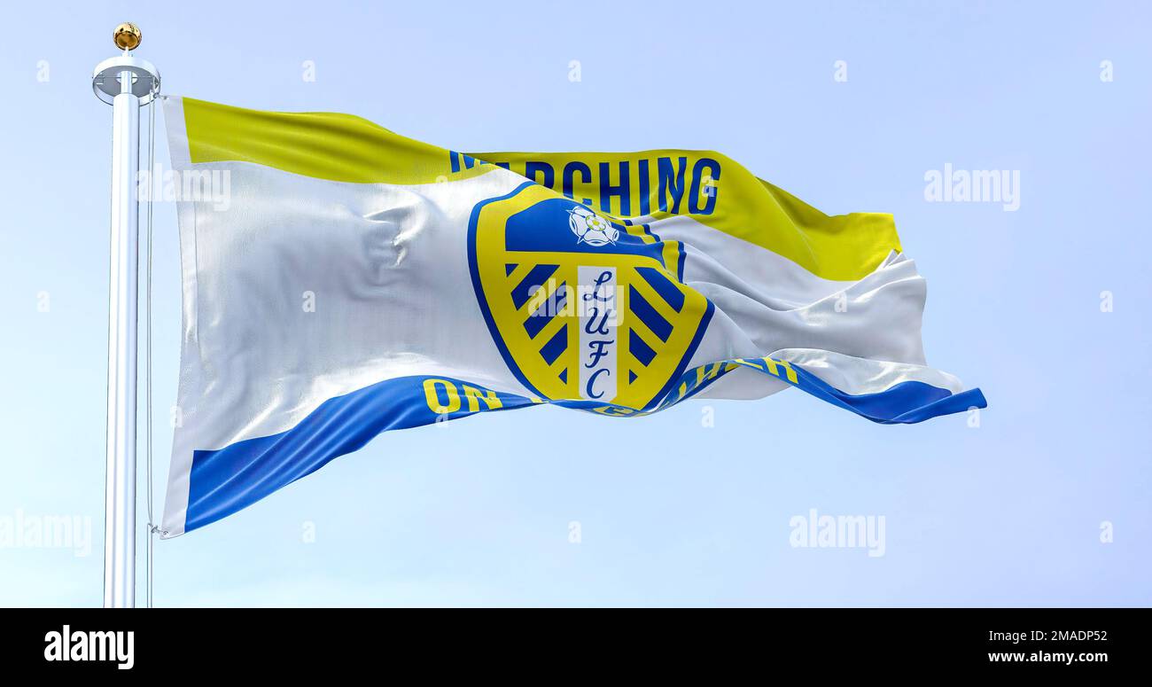 Leeds united football logo hi-res stock photography and images - Alamy