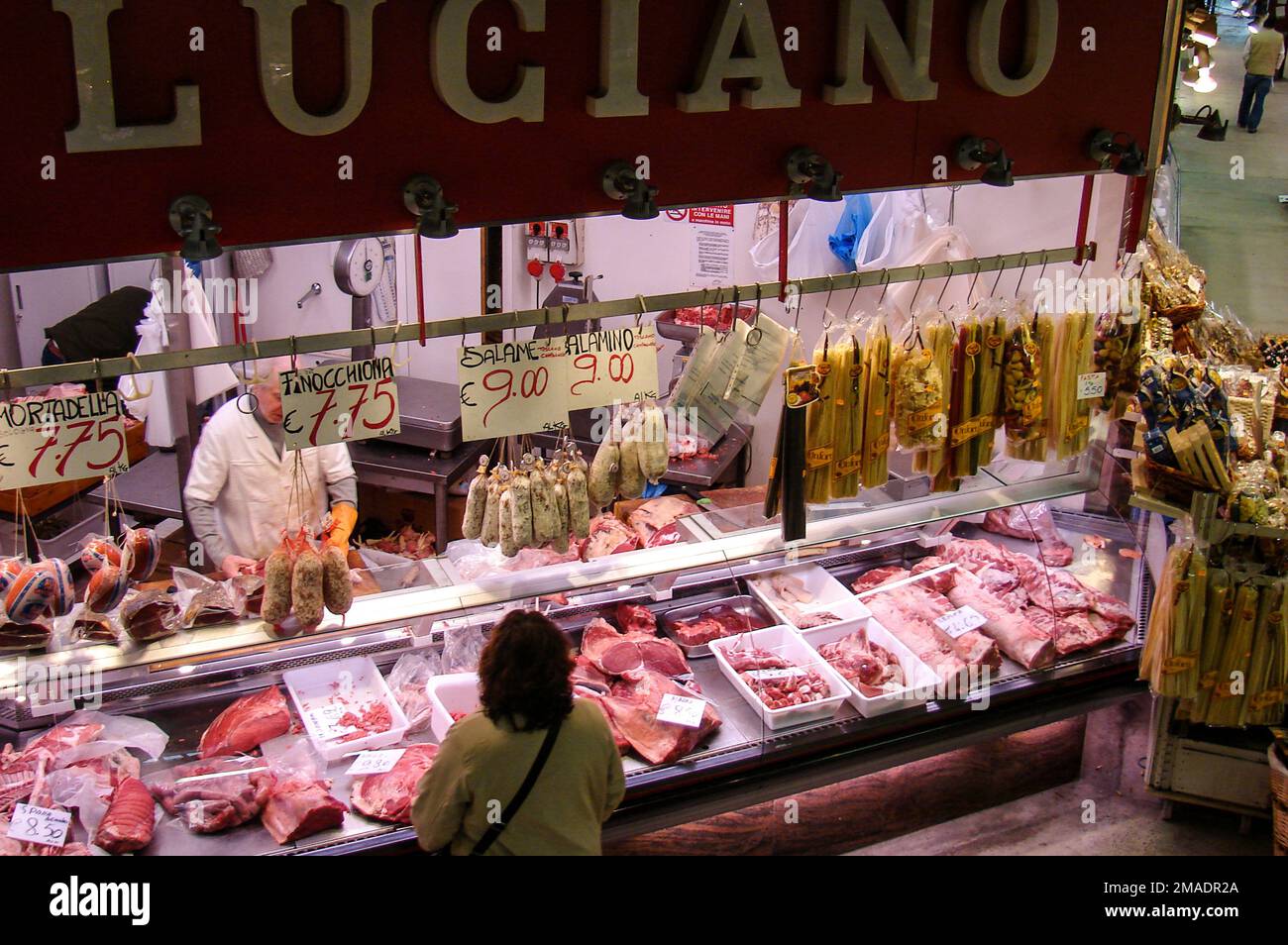 Italian market meat hi-res stock photography and images - Alamy