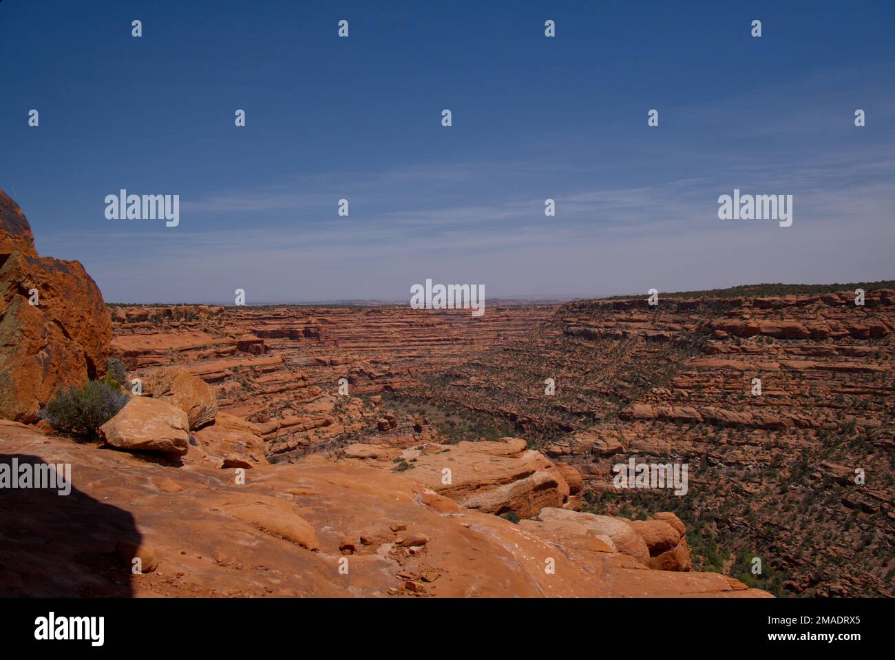 Looking to the east from the ruins of an ancient ancestral Pueblo ...