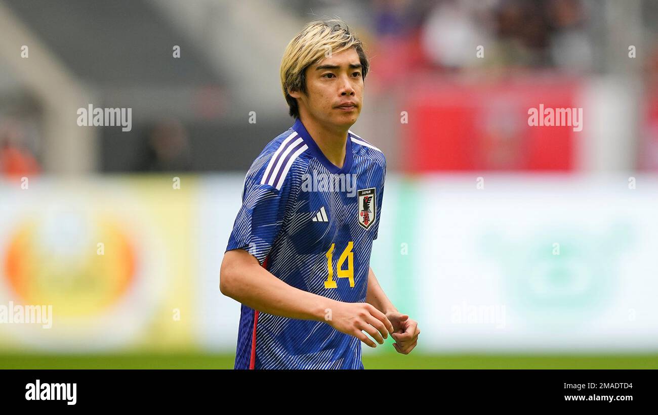 Japan's Junya Ito is pictured prior the international friendly soccer ...