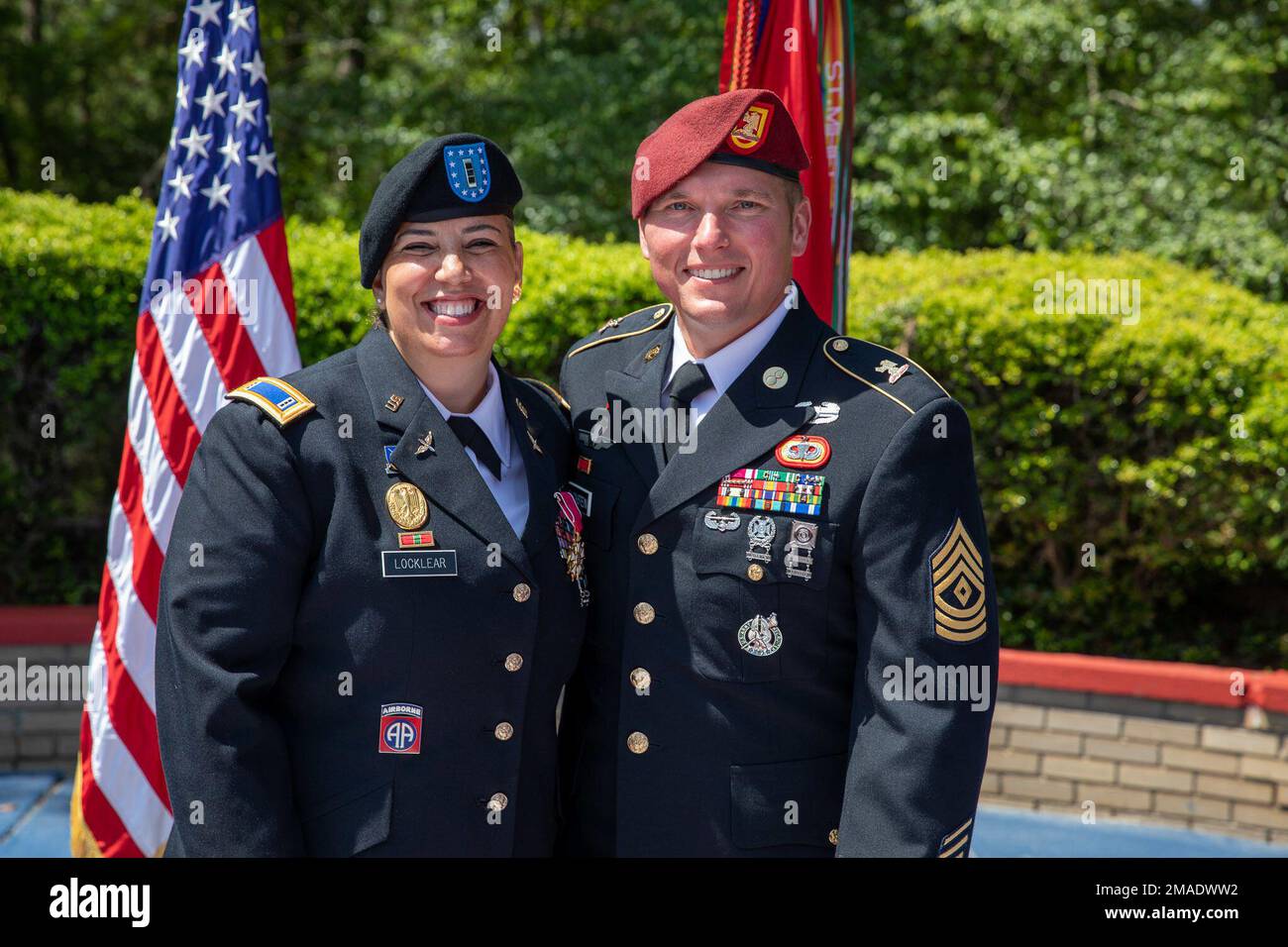 Chief Warrant Officer 3 Melanie Locklear (Left) stands alongside her ...