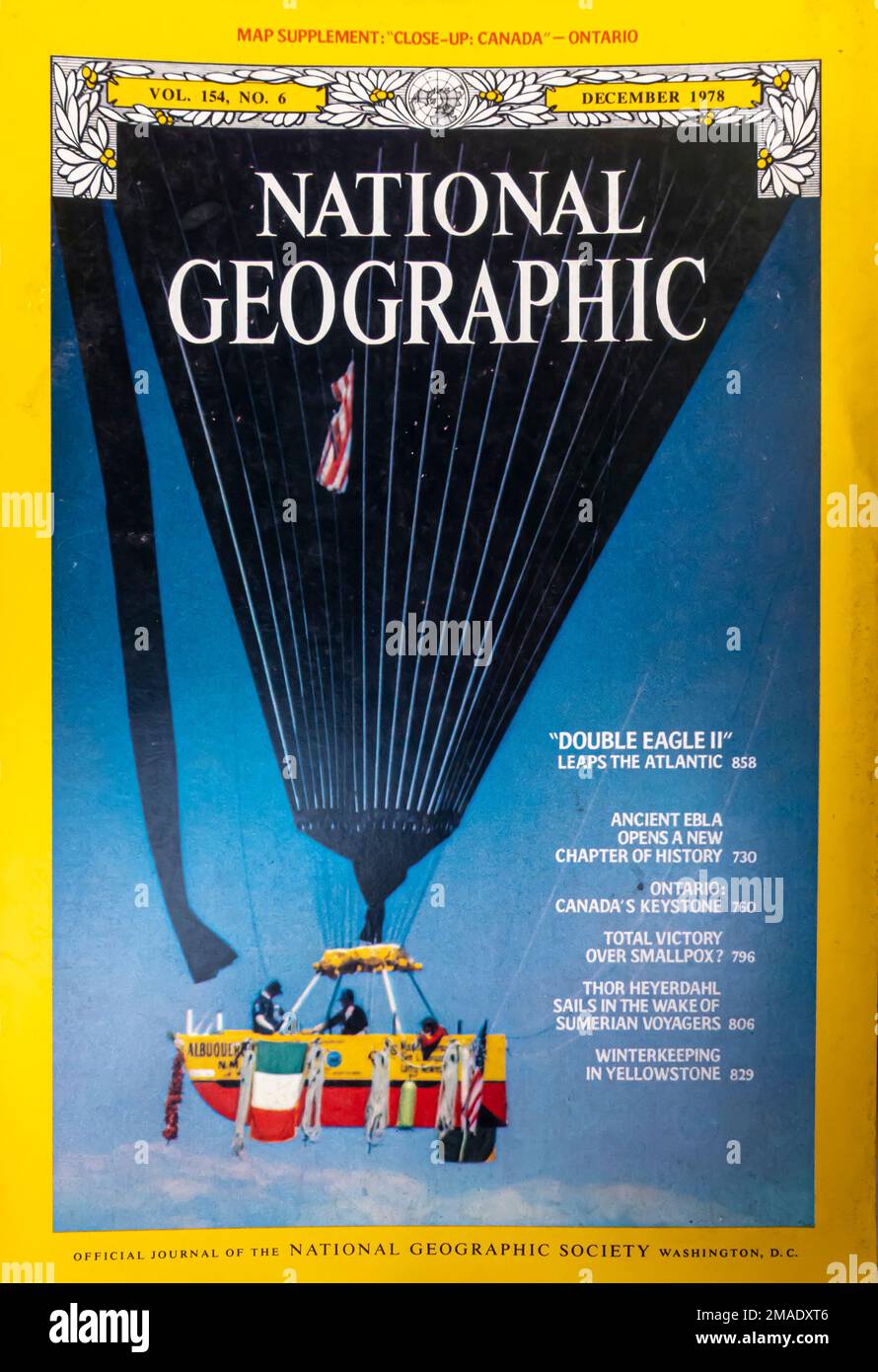 National Geographic magazine cover December 1978 Stock Photo - Alamy