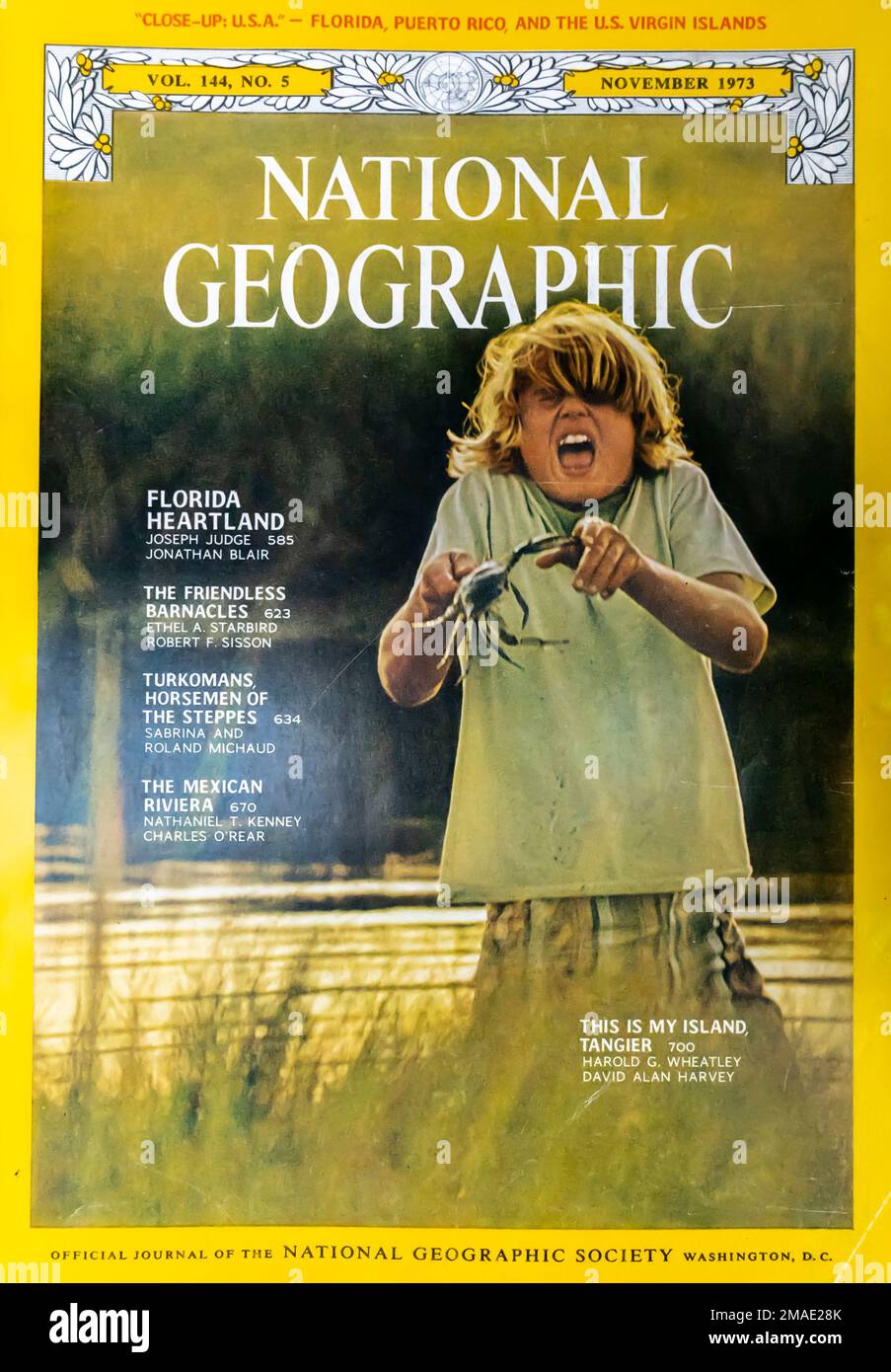 National Geographic magazine cover November 1973 Stock Photo - Alamy