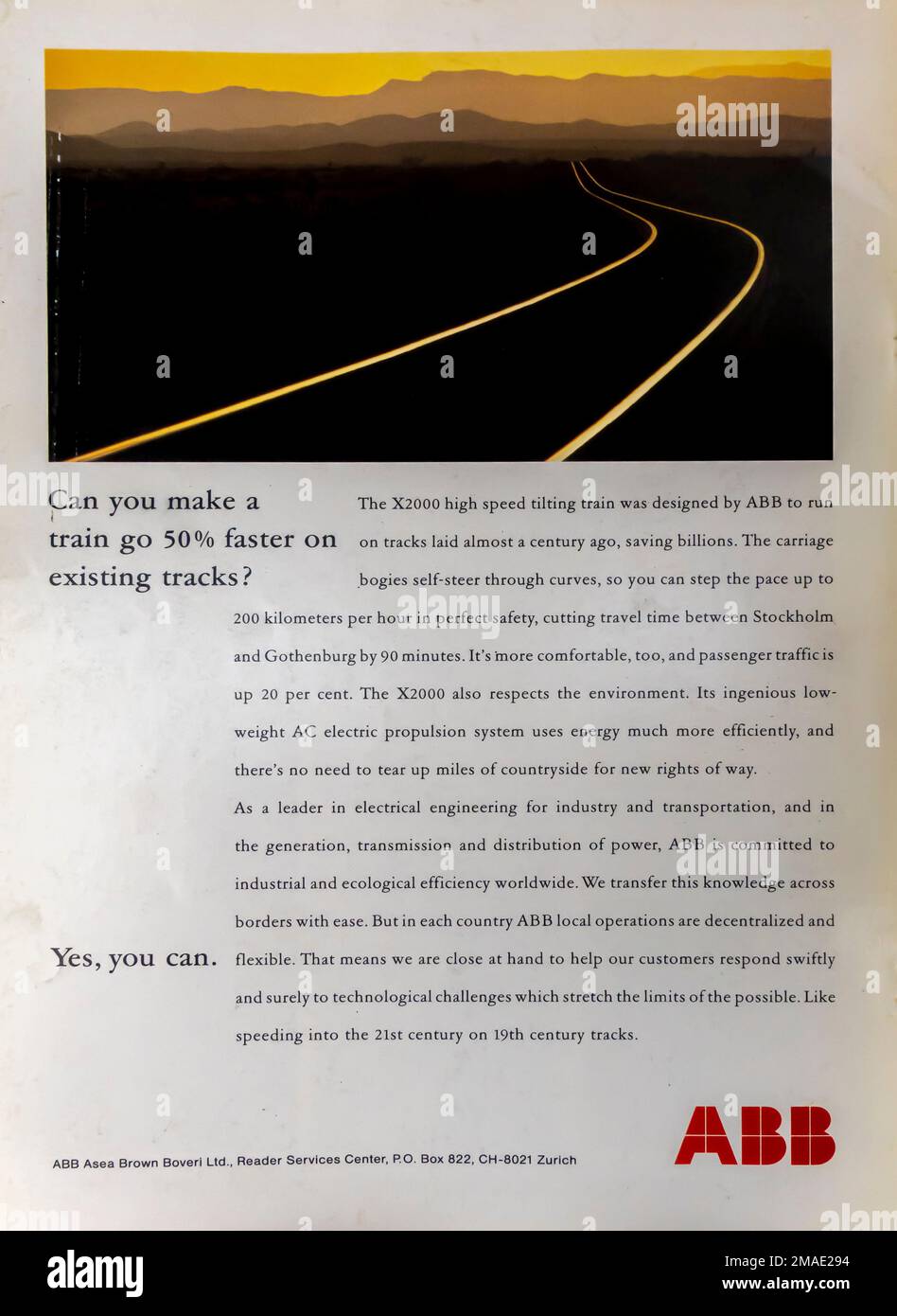 ABB Automation (Thailand) advertisement placed inside a NatGeo magazine ...