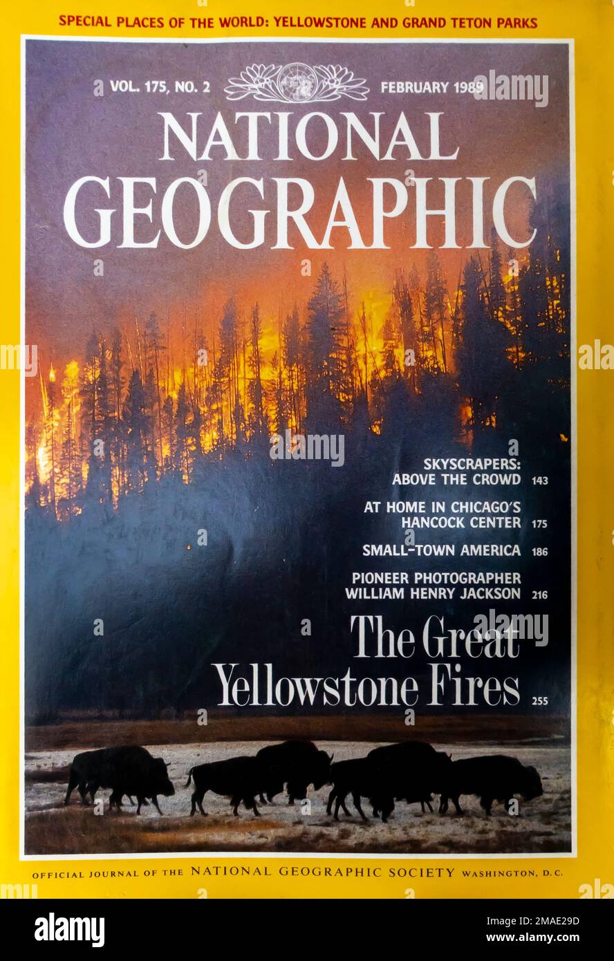 National Geographic magazine cover February 1989 Stock Photo - Alamy