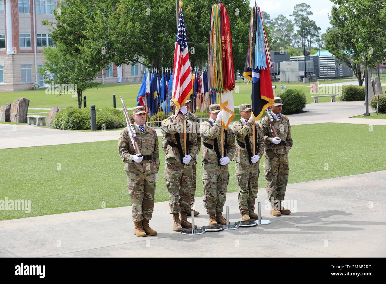 The 3rd Infantry Division color guard renders honors to Brig. Gen ...