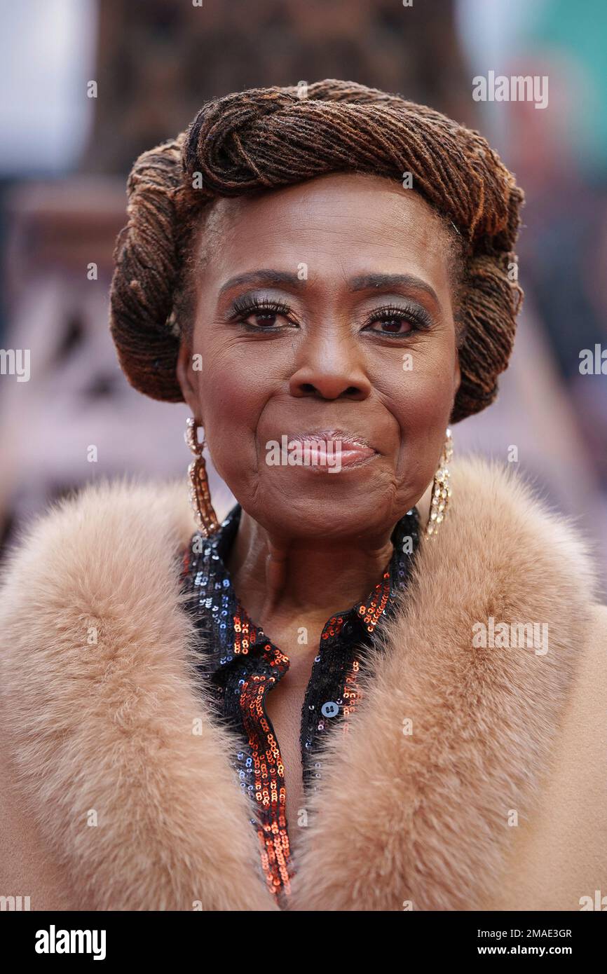 Ellen Thomas poses for photographers upon arrival for the UK premiere ...