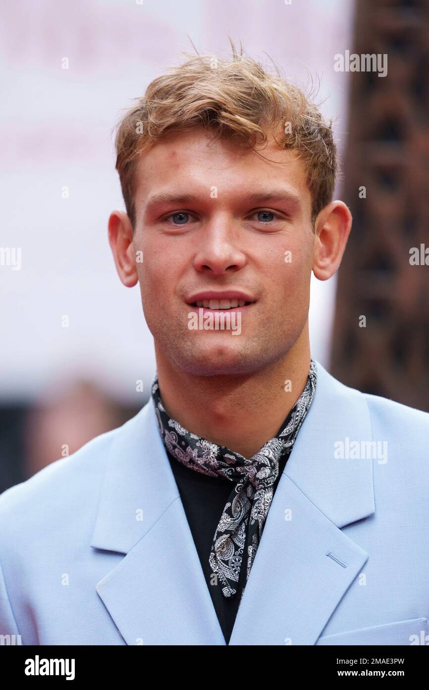 Elliott Reeder poses for photographers upon arrival for the UK premiere ...