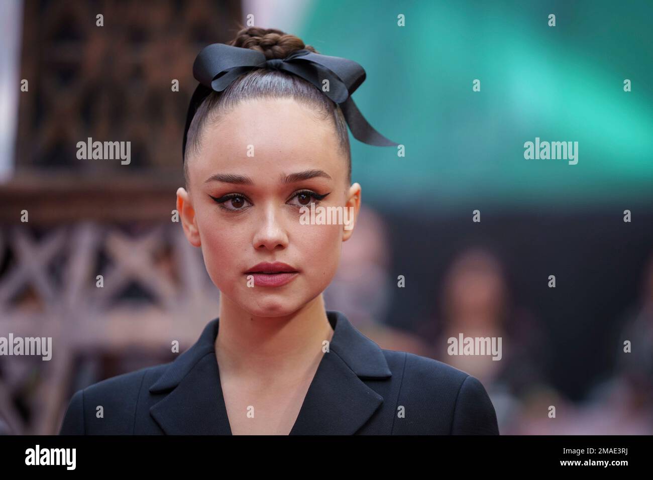 Rose Williams poses for photographers upon arrival for the UK premiere ...