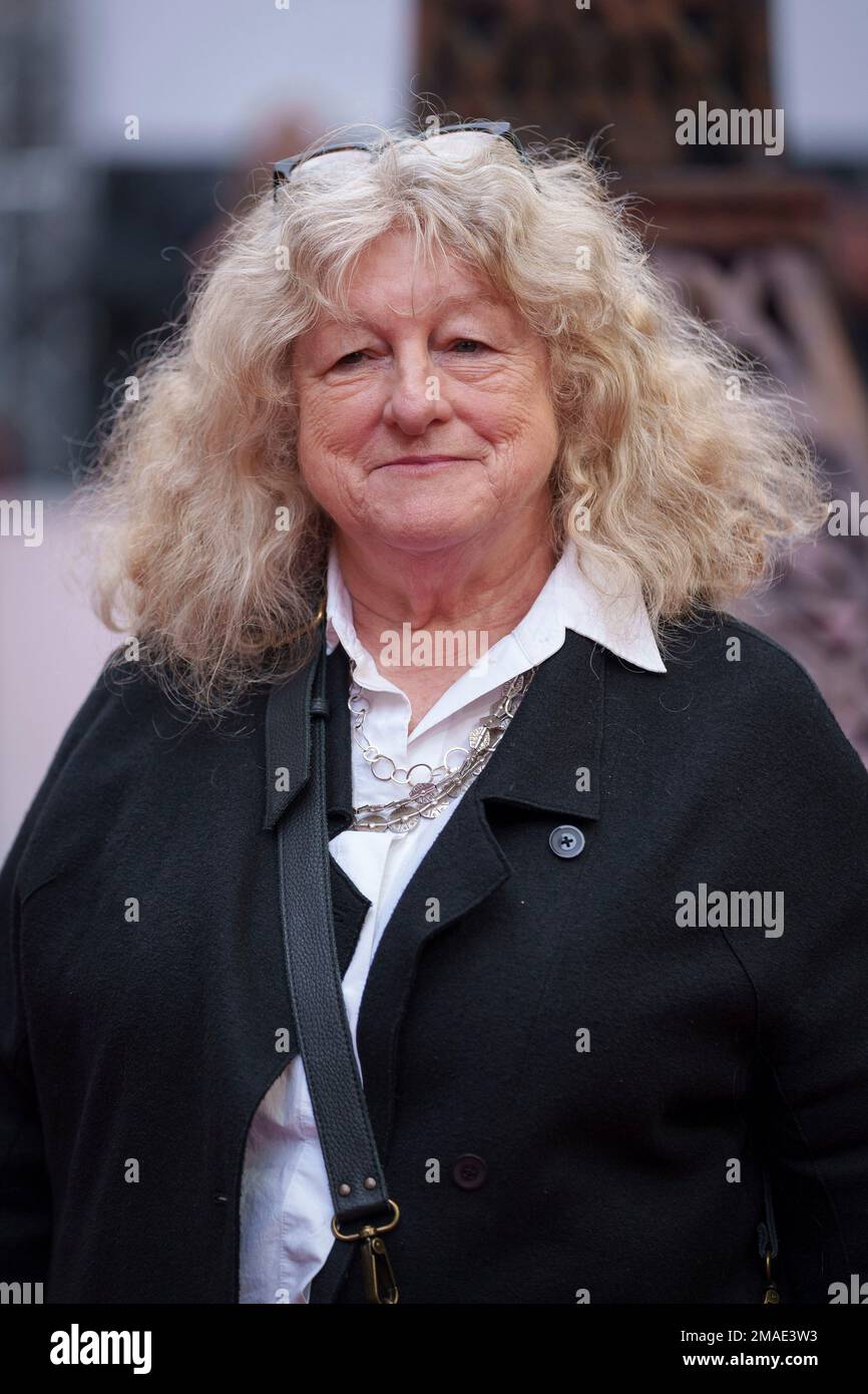 Jenny Beavan poses for photographers upon arrival for the UK premiere ...