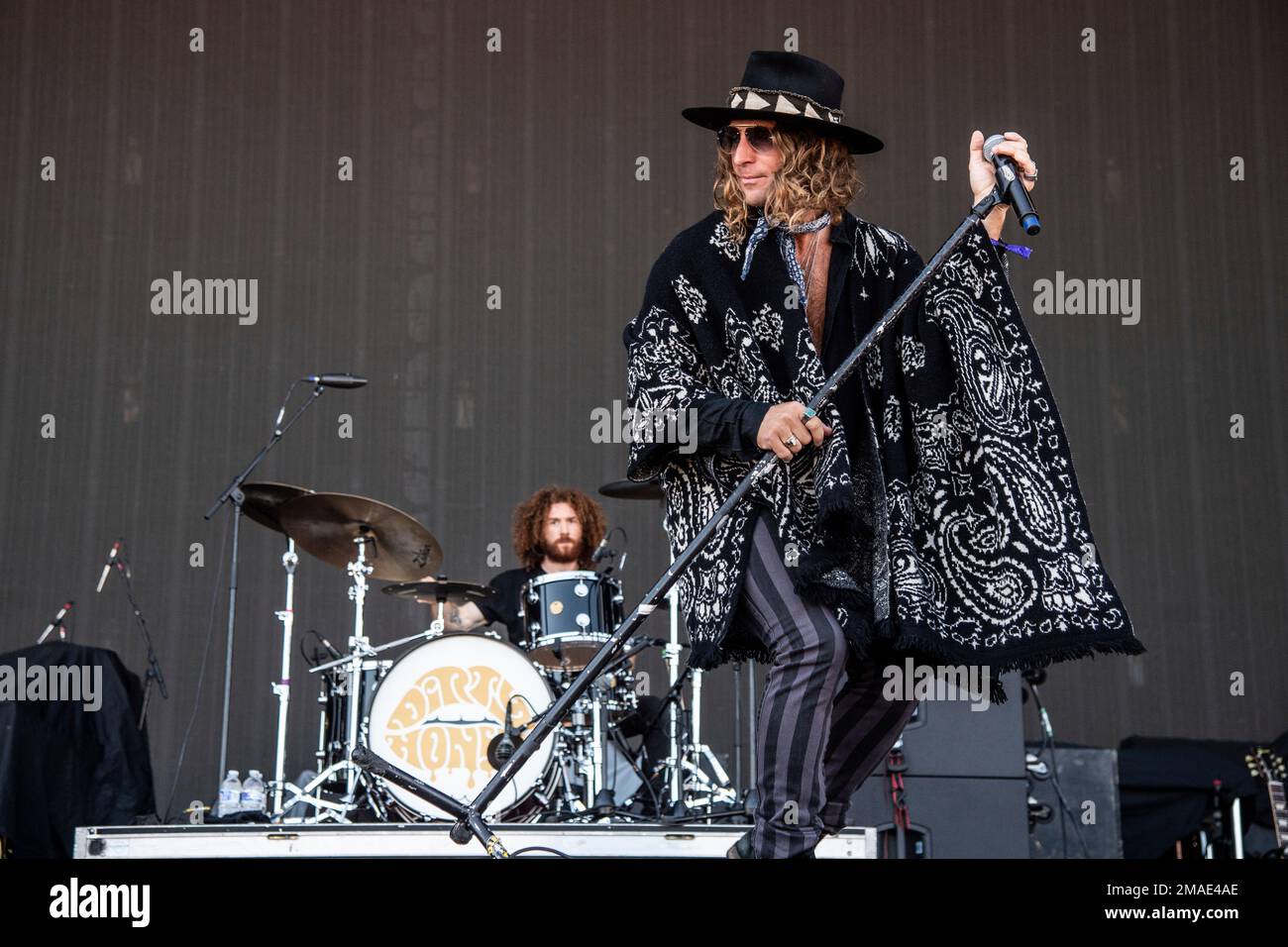 Marc Labelle of Dirty Honey performs at the Louder Than Life Music ...