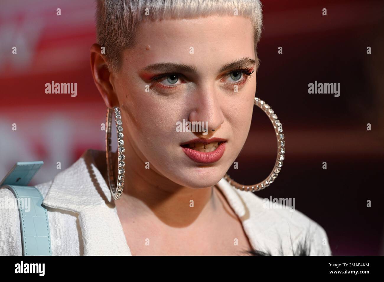 Berlin, Germany. 18th Jan, 2023. Lou-Anne Gleissenebner-Teskey arrives ...