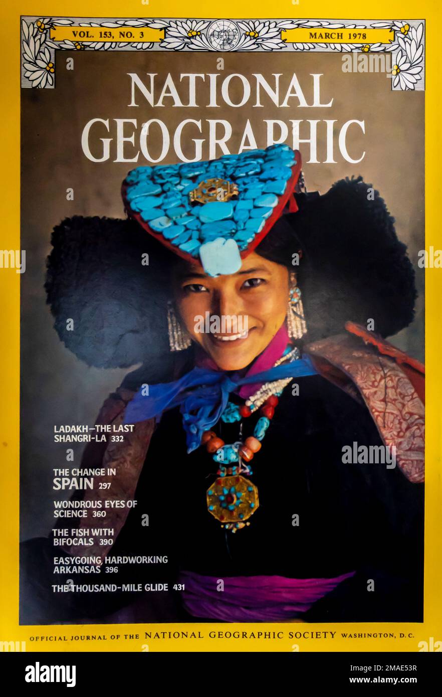 National Geographic magazine cover March 1978 Stock Photo - Alamy