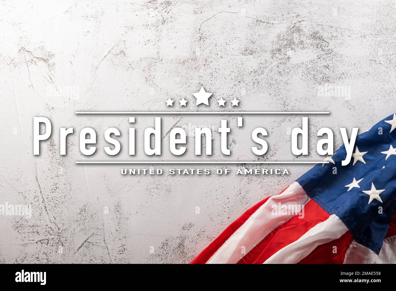Banner template design of presidents day Stock Photo - Alamy