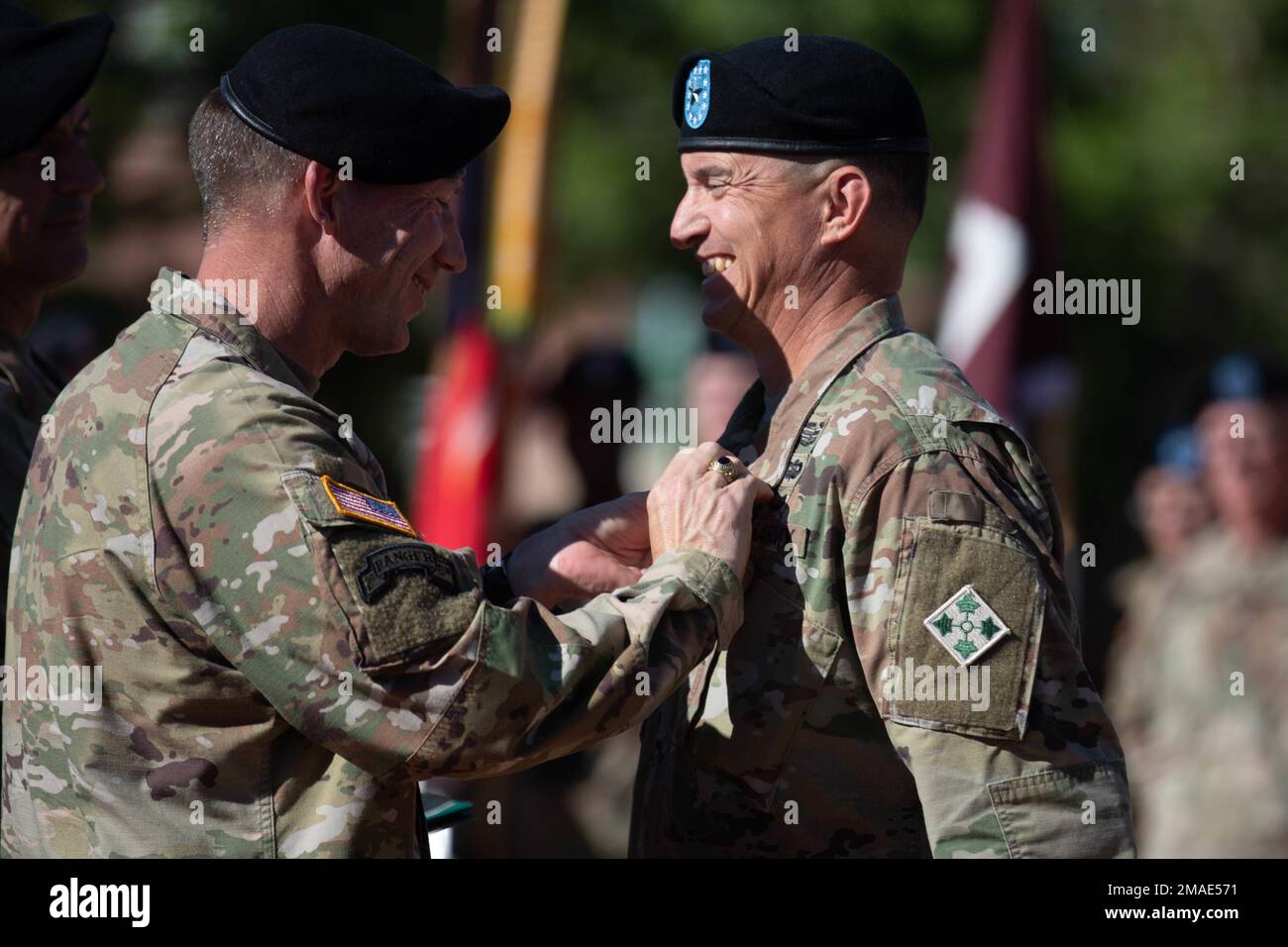 Maj. Gen. David Hodne, commanding general of the 4th Infantry Division ...