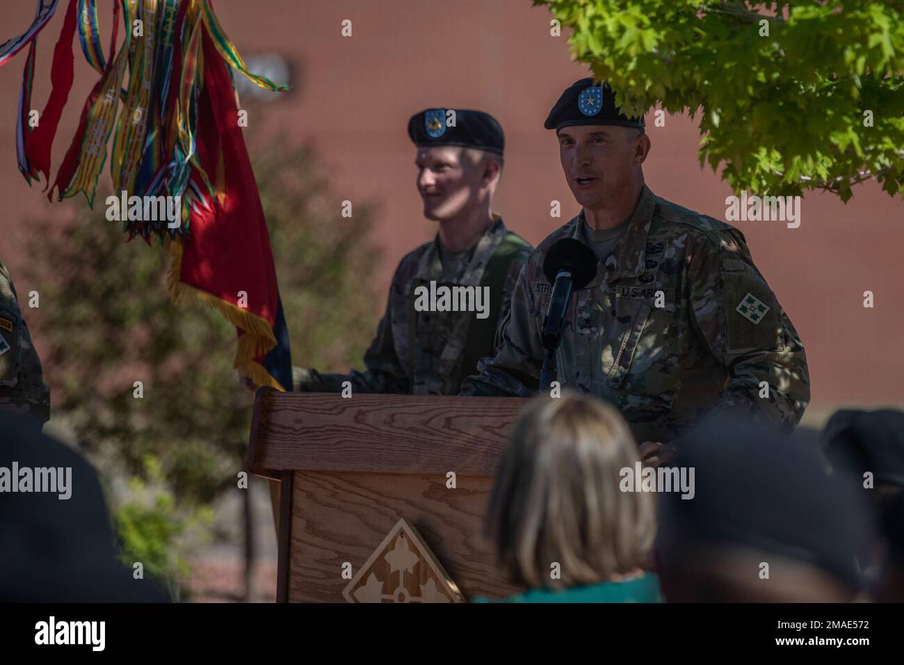 Brig. Gen. Eric Strong, deputy commander of the 4th Infantry Division ...