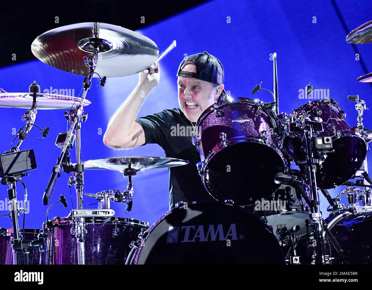 Lars Ulrich of Metallica performs during the Global Citizen Festival on ...