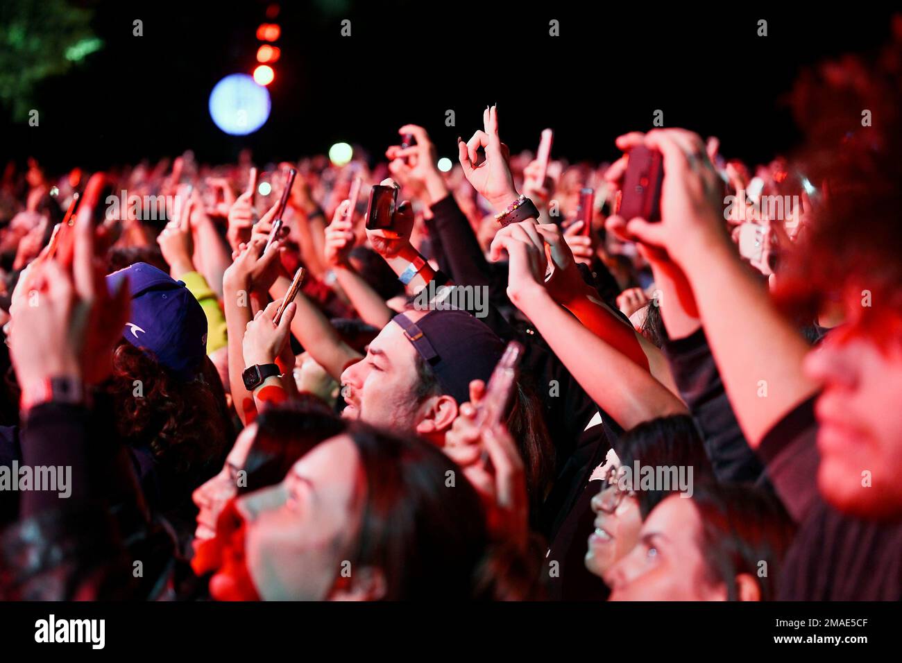 Concert goers during the Global Citizen Festival on Saturday, Sept. 24 ...