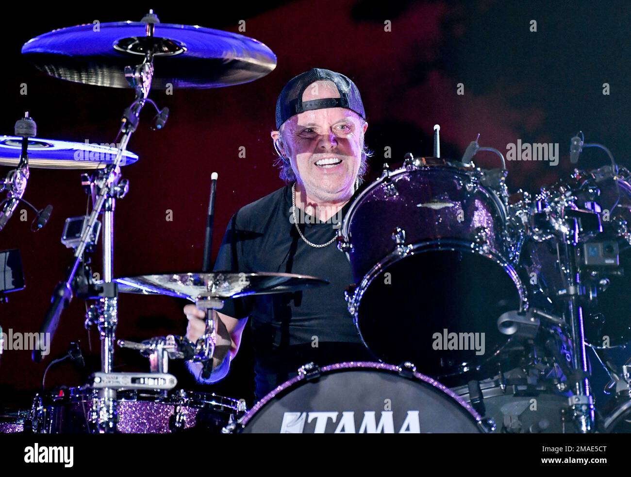 Lars Ulrich of Metallica performs during the Global Citizen Festival on ...