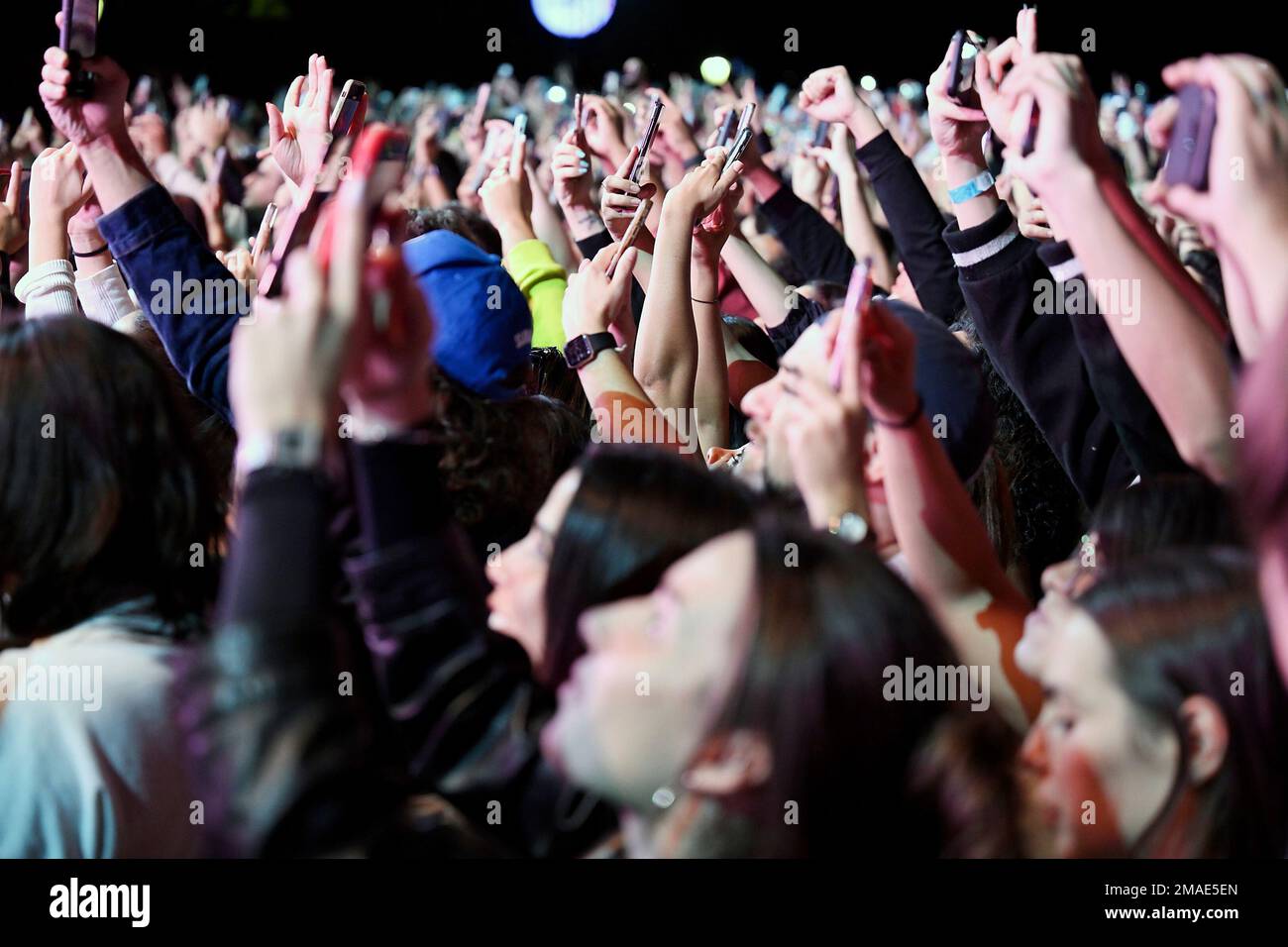 Concert goers during the Global Citizen Festival on Saturday, Sept. 24 ...