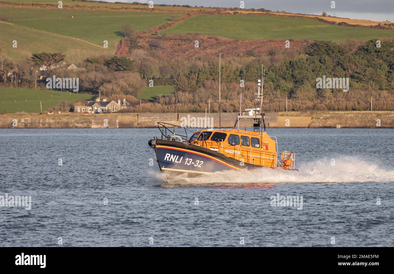 Shannon class lifeboat in Courtmacsherry Stock Photo - Alamy
