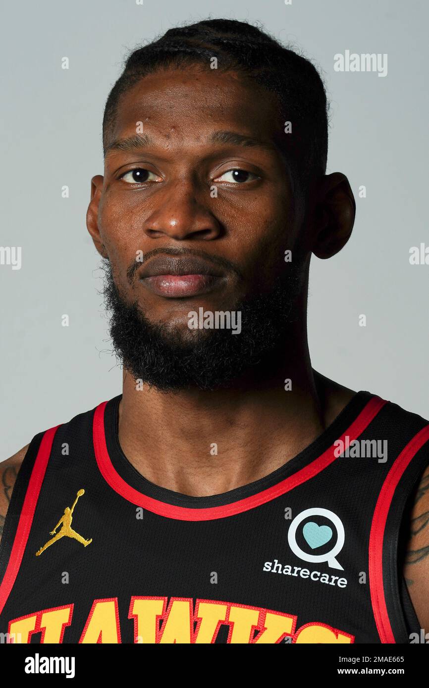 Atlanta Hawks' Chris Silva is shown during the team's media day in ...