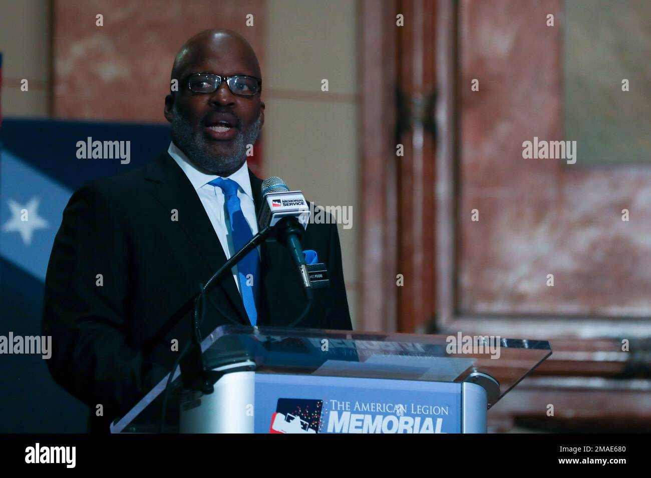 Chairman James Poore, shares a heart felt story for the Gold Star ...