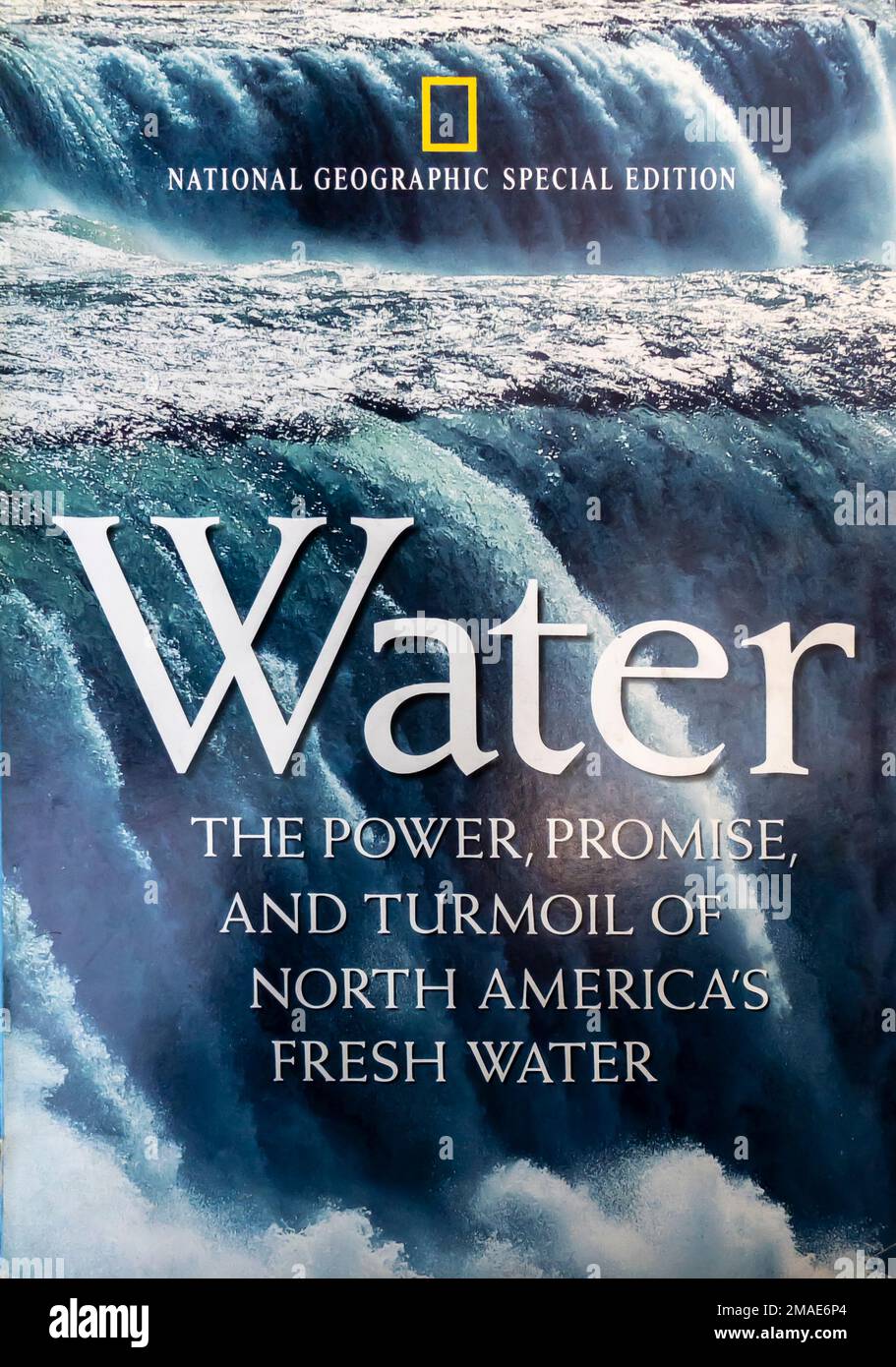 National Geographic magazine cover. Water. Special edition Stock Photo ...