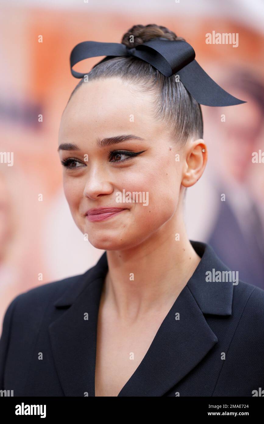 Rose Williams poses for photographers upon arrival for the UK premiere ...