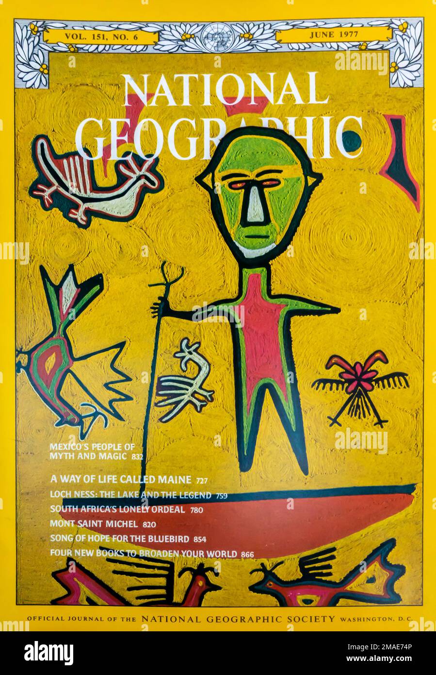 National Geographic magazine cover June 1977 Stock Photo - Alamy