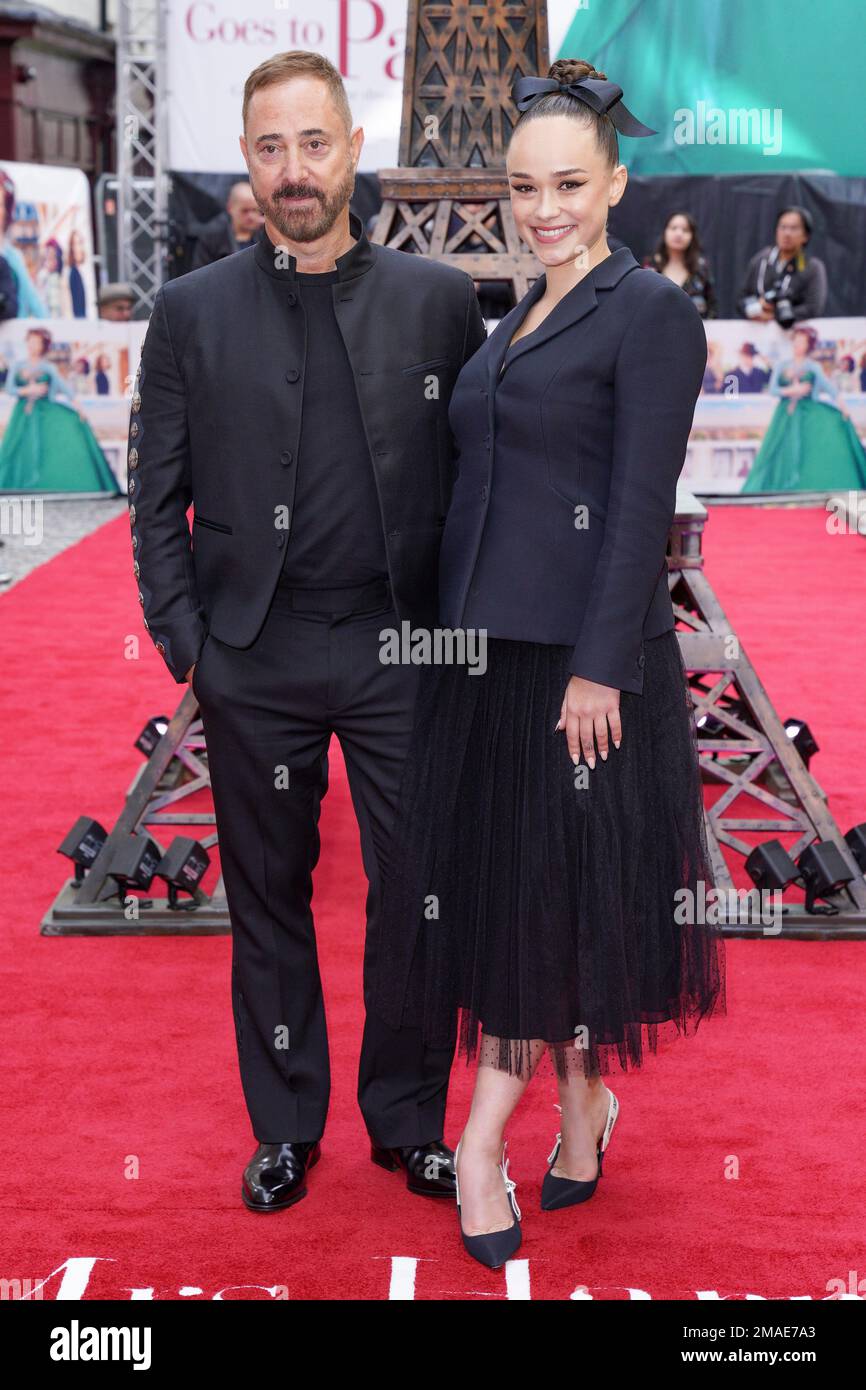 Director Anthony Fabian, left, and Rose Williams pose for photographers ...