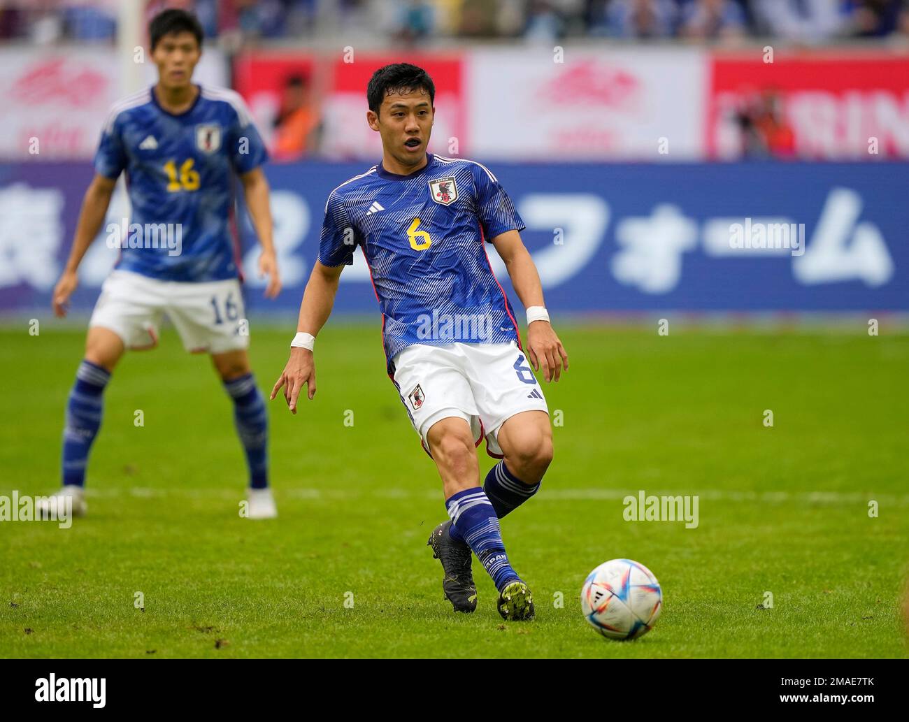 Japan's Wataru Endo is pictured prior the international friendly soccer ...