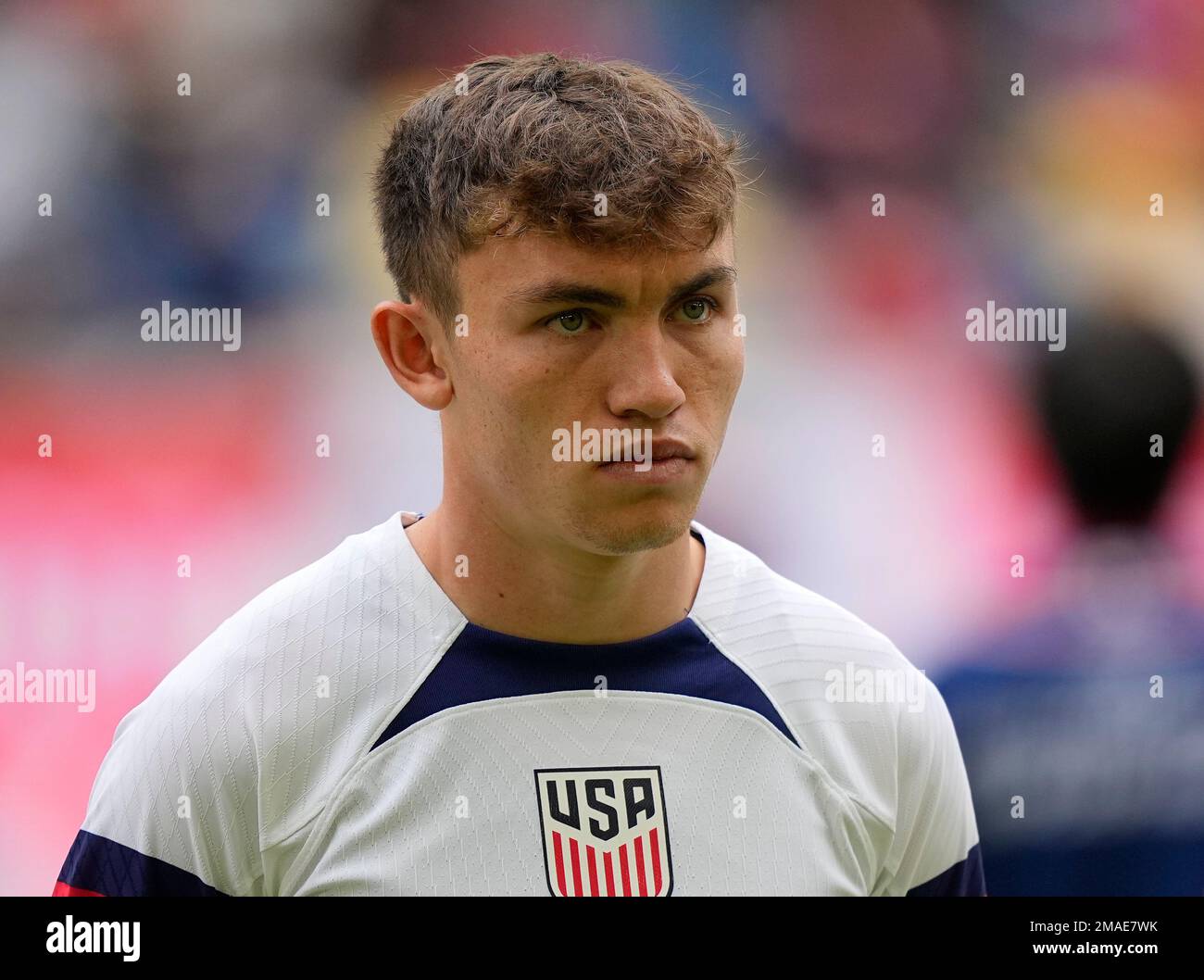 United States Sam Vines is pictured prior the international friendly ...