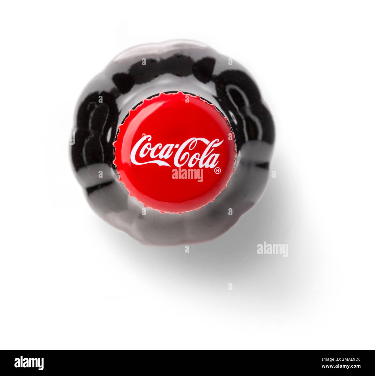 Chisinau, Moldova - December 15, Coca-Cola drink in a bottle on white ...