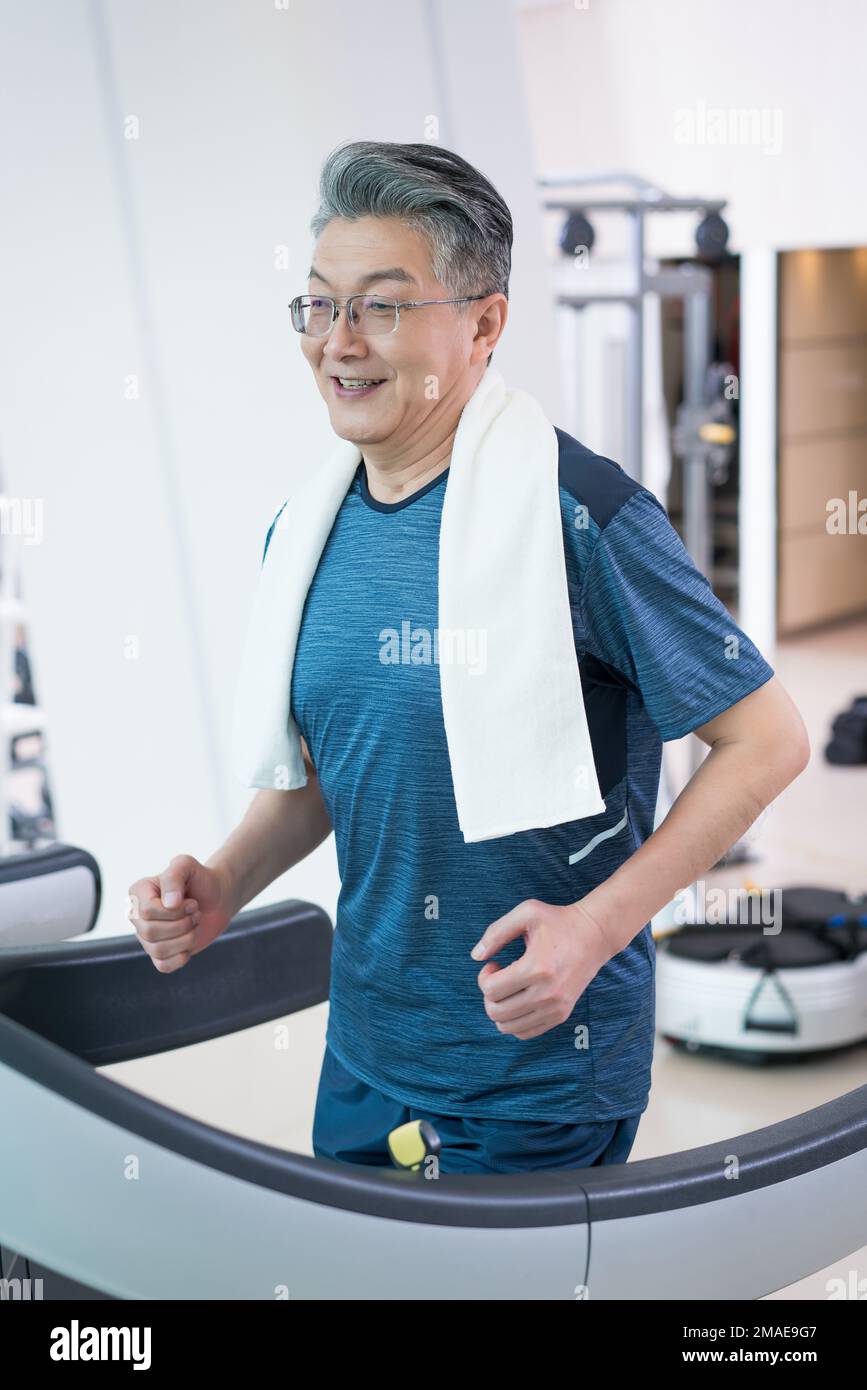 The old man out in the gym Stock Photo - Alamy