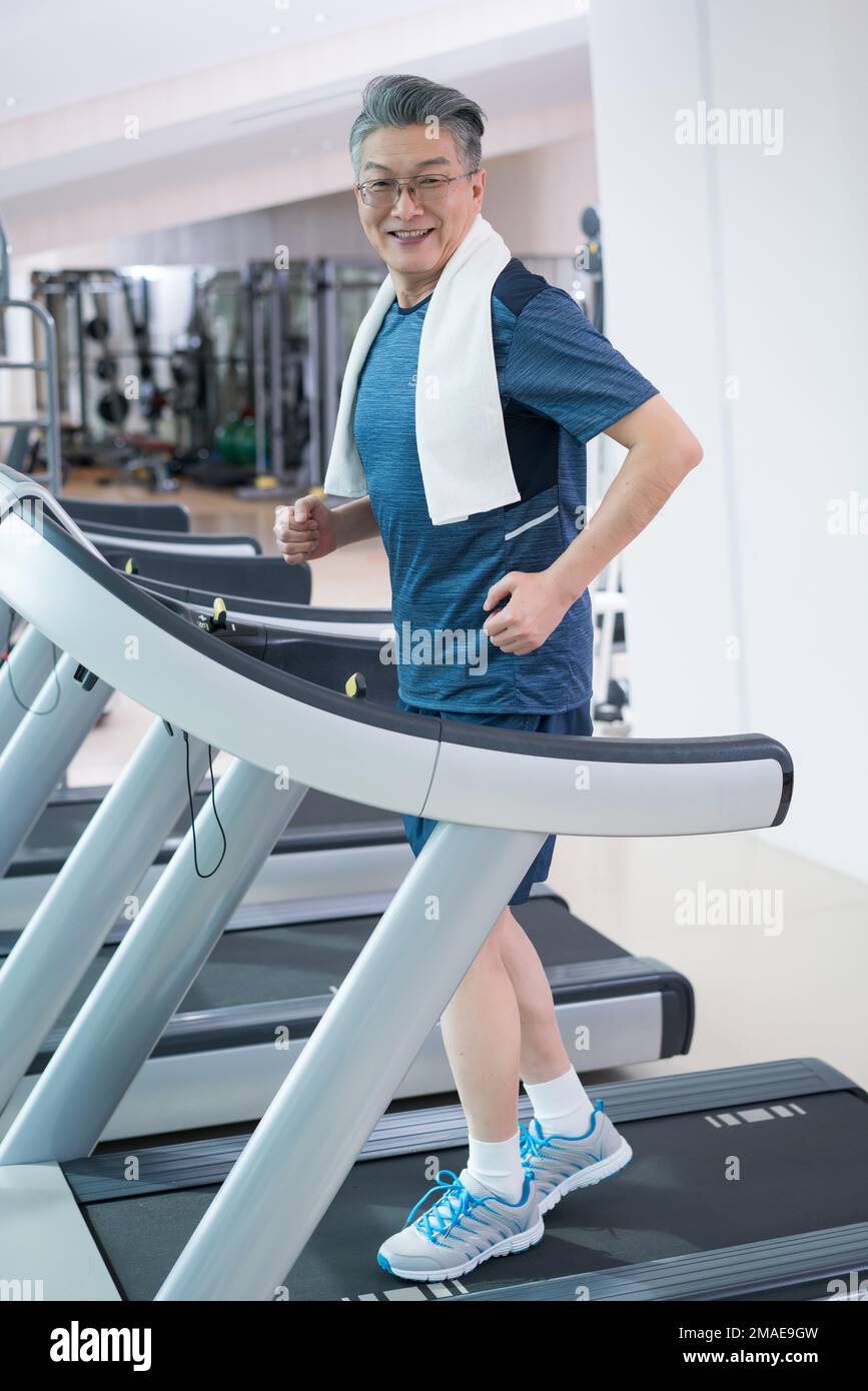 The old man out in the gym Stock Photo - Alamy