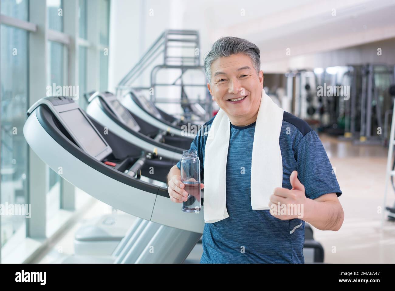 The old man out in the gym Stock Photo - Alamy