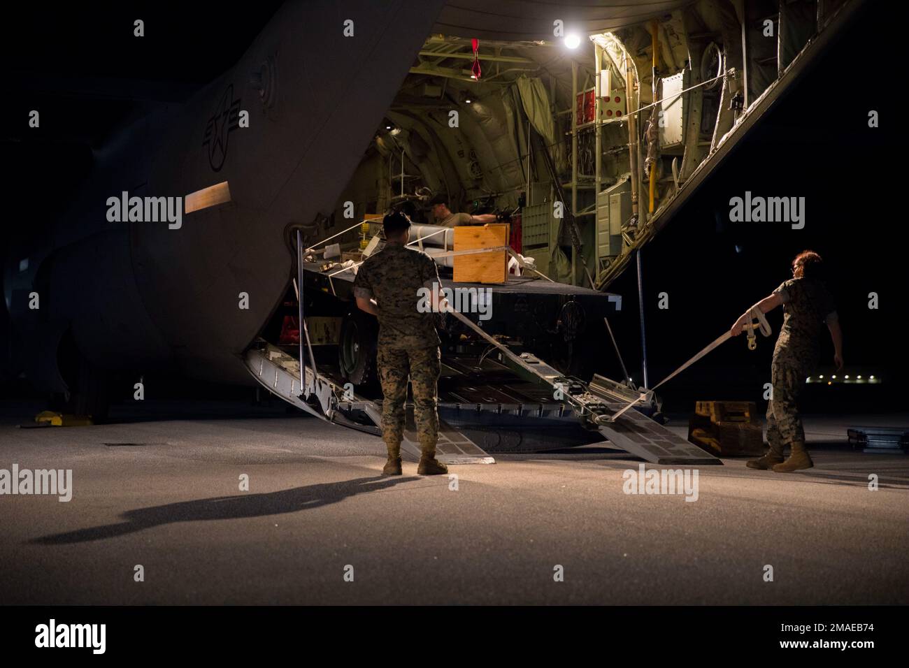 U.S. Marines with Marine All Weather Fighter Attack Squadron (VMFA(AW ...