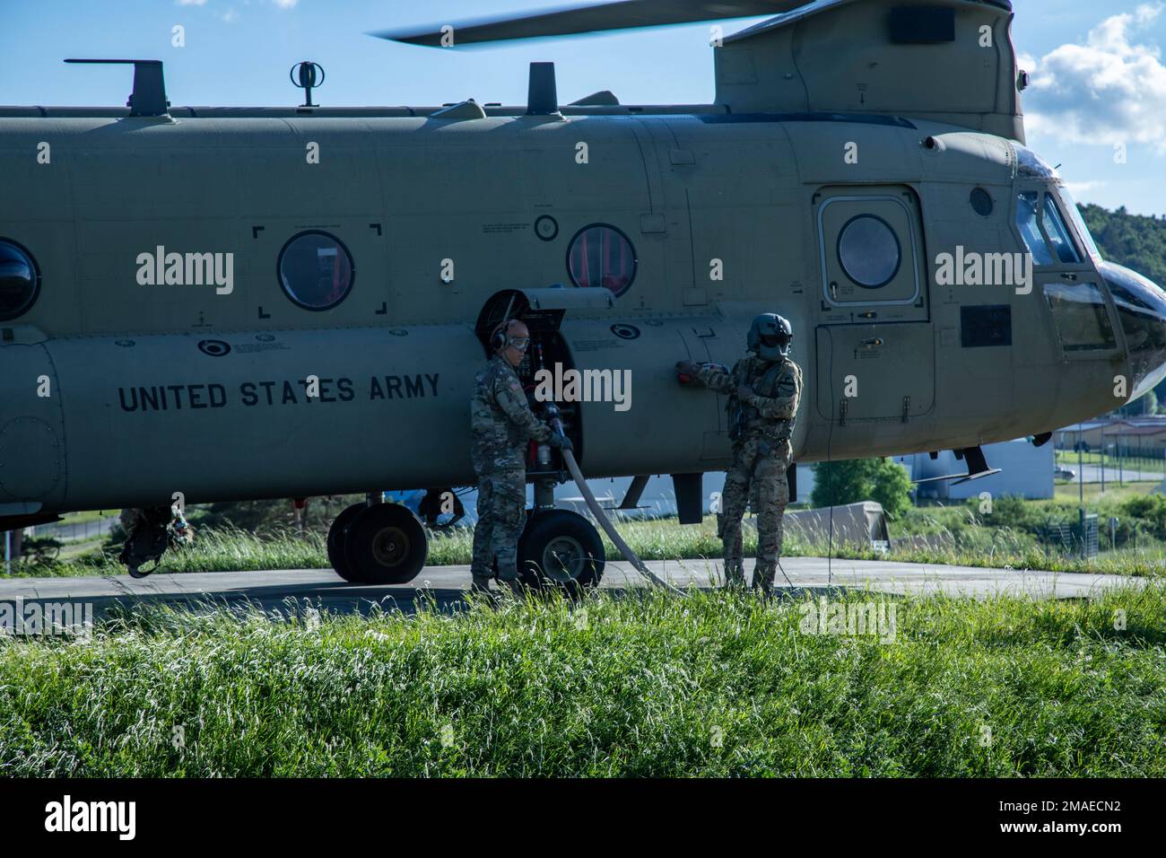 A Petroleum Supply Specialist assigned to Alpha Company, 615th Aviation ...