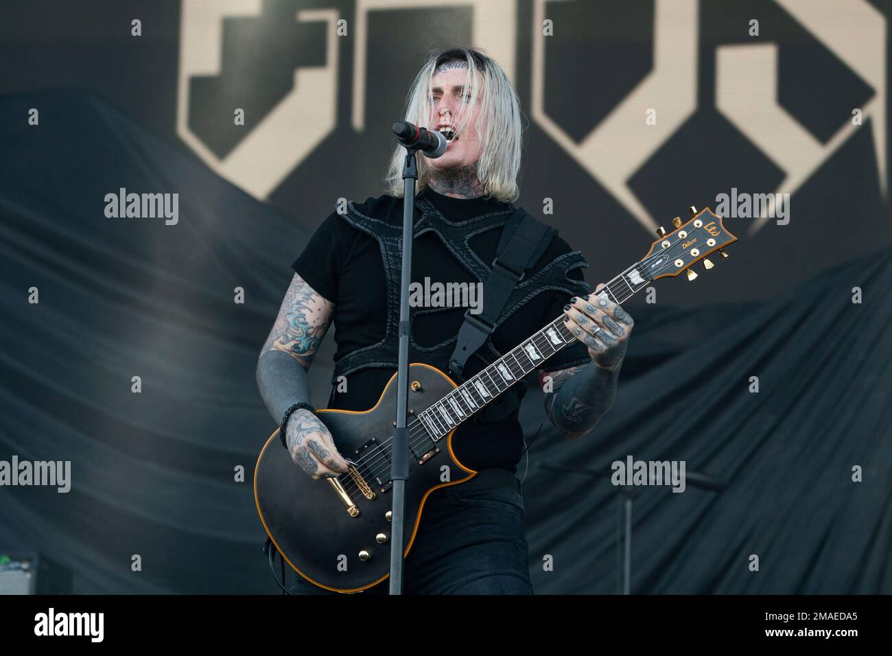Ghostemane performs at the Louder Than Life Music Festival at the Kentucky Exposition Center on ...